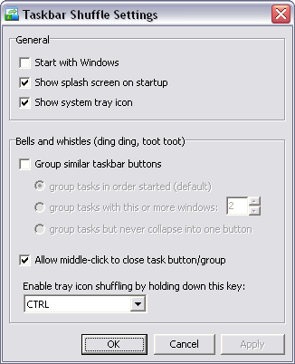 Digital Passion: Taskbar Shuffle - re-arrange Taskbar Buttons by Dragging